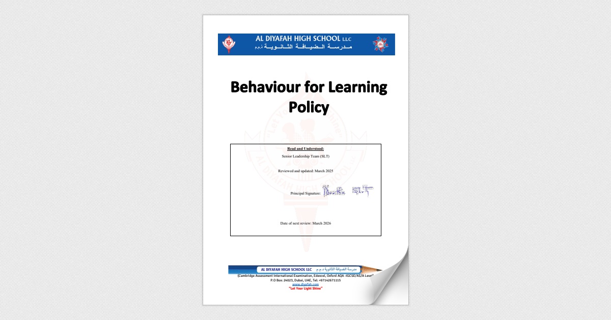 Behaviour for learning Policy – Page 4